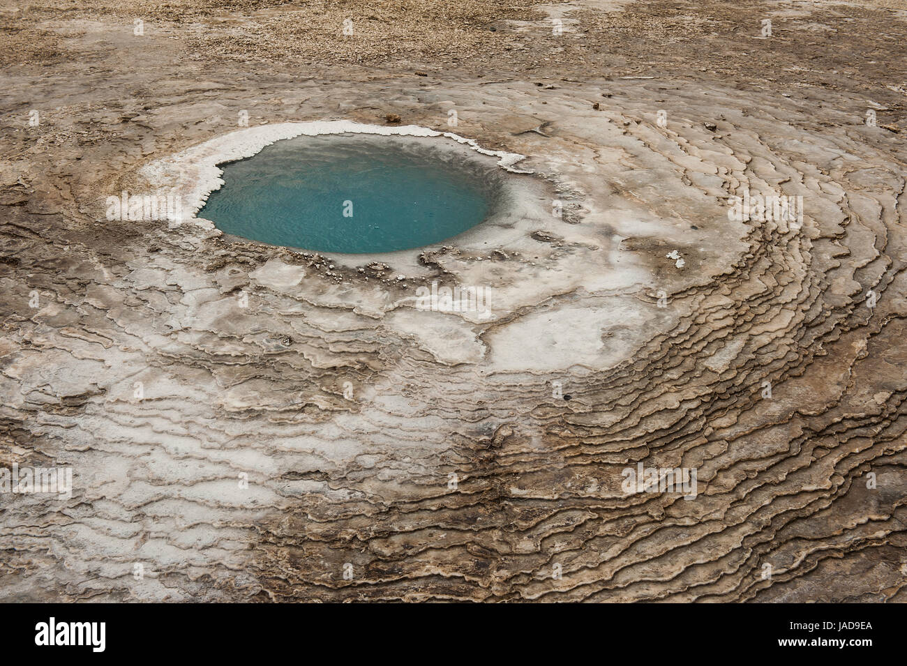 Incredibly blue small pool at Hveravellir is actually a hot geothermal ...
