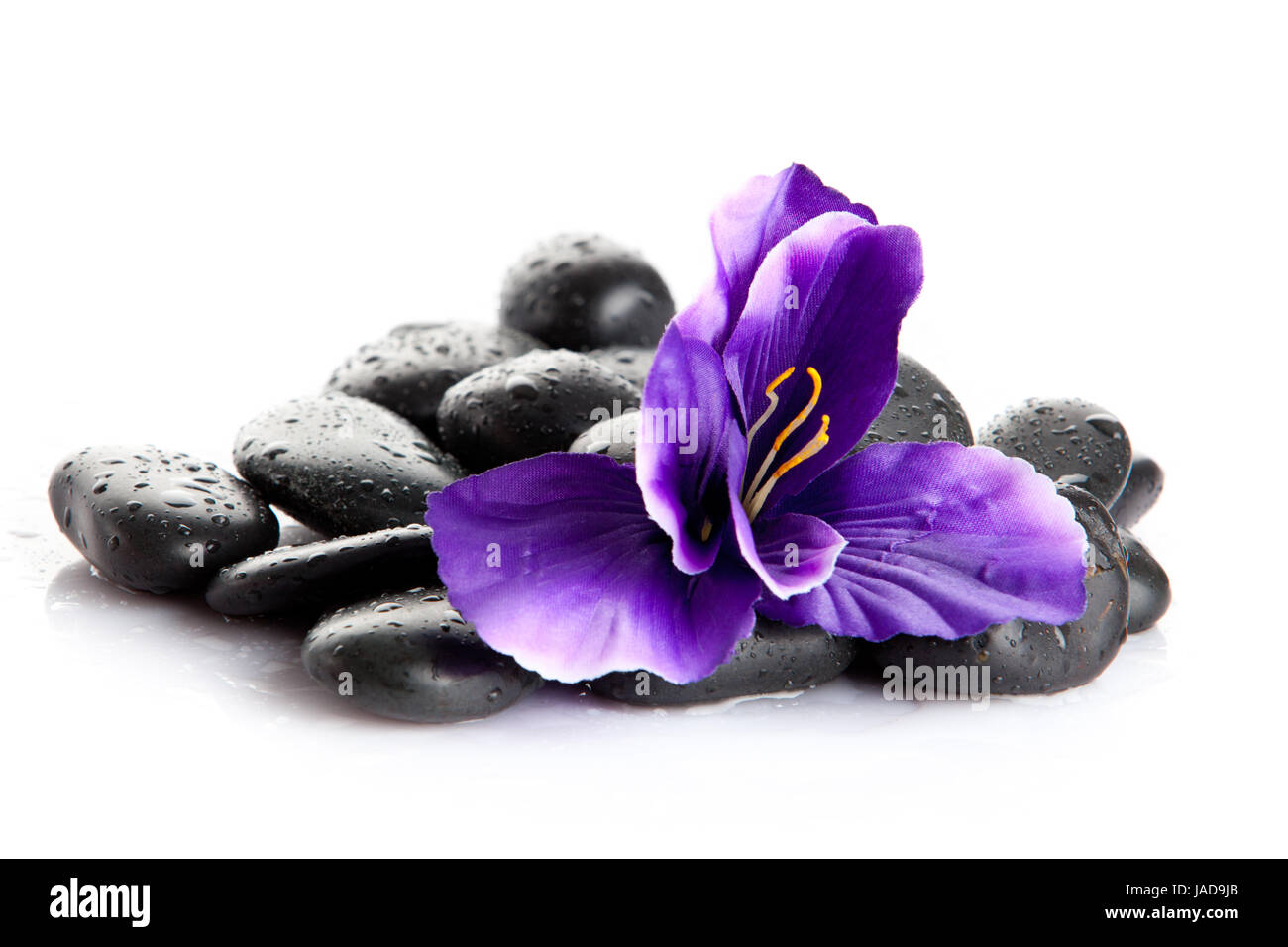 Spa Stone. Zen pebbles. Stone spa and healthcare Stock Photo - Alamy