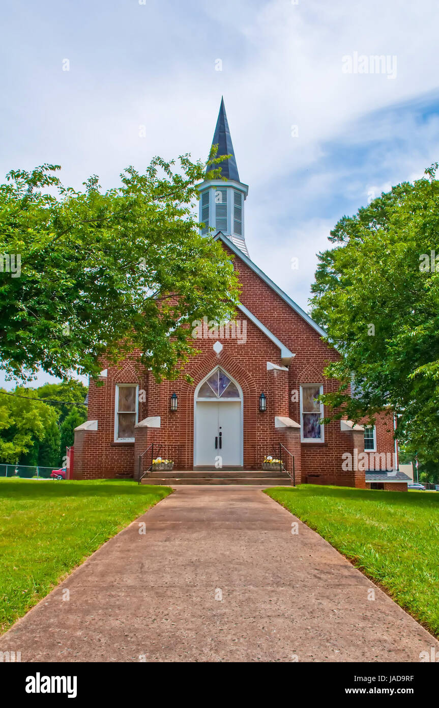 exterior of a modern american church Stock Photo - Alamy