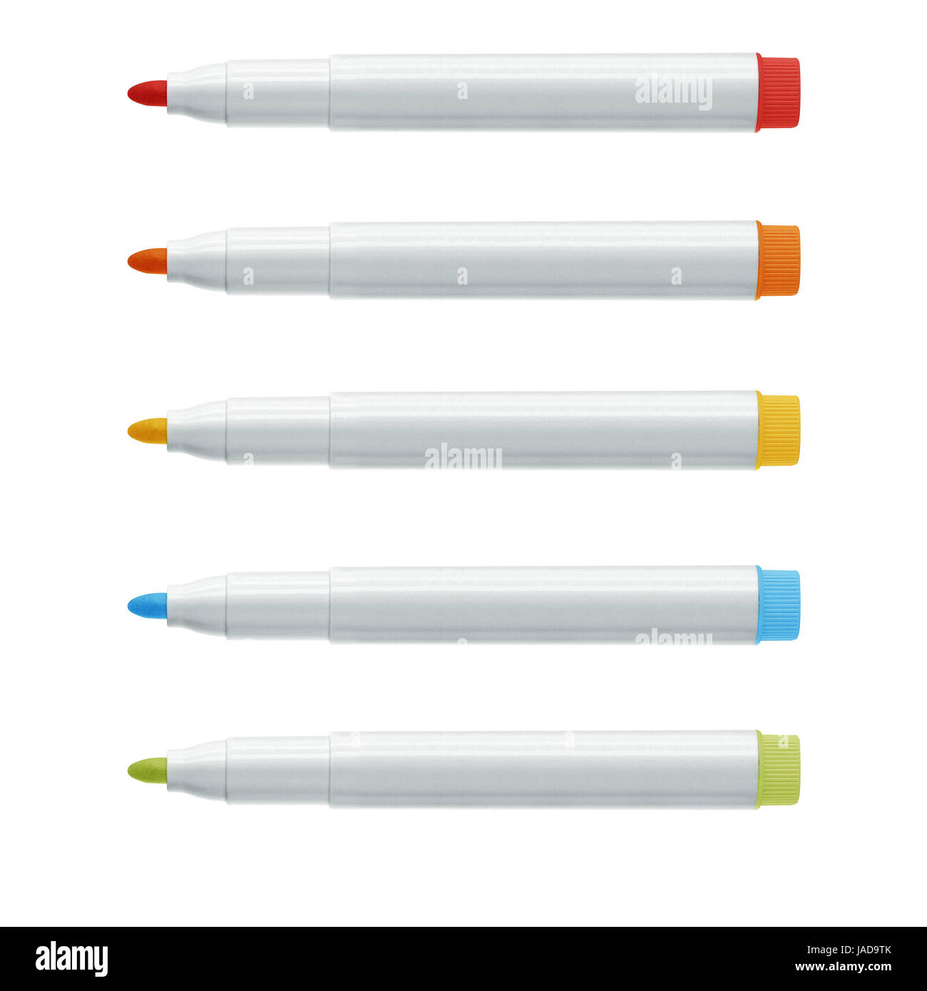 Colorful text highlighter pens, (with clipping work path Stock Photo ...