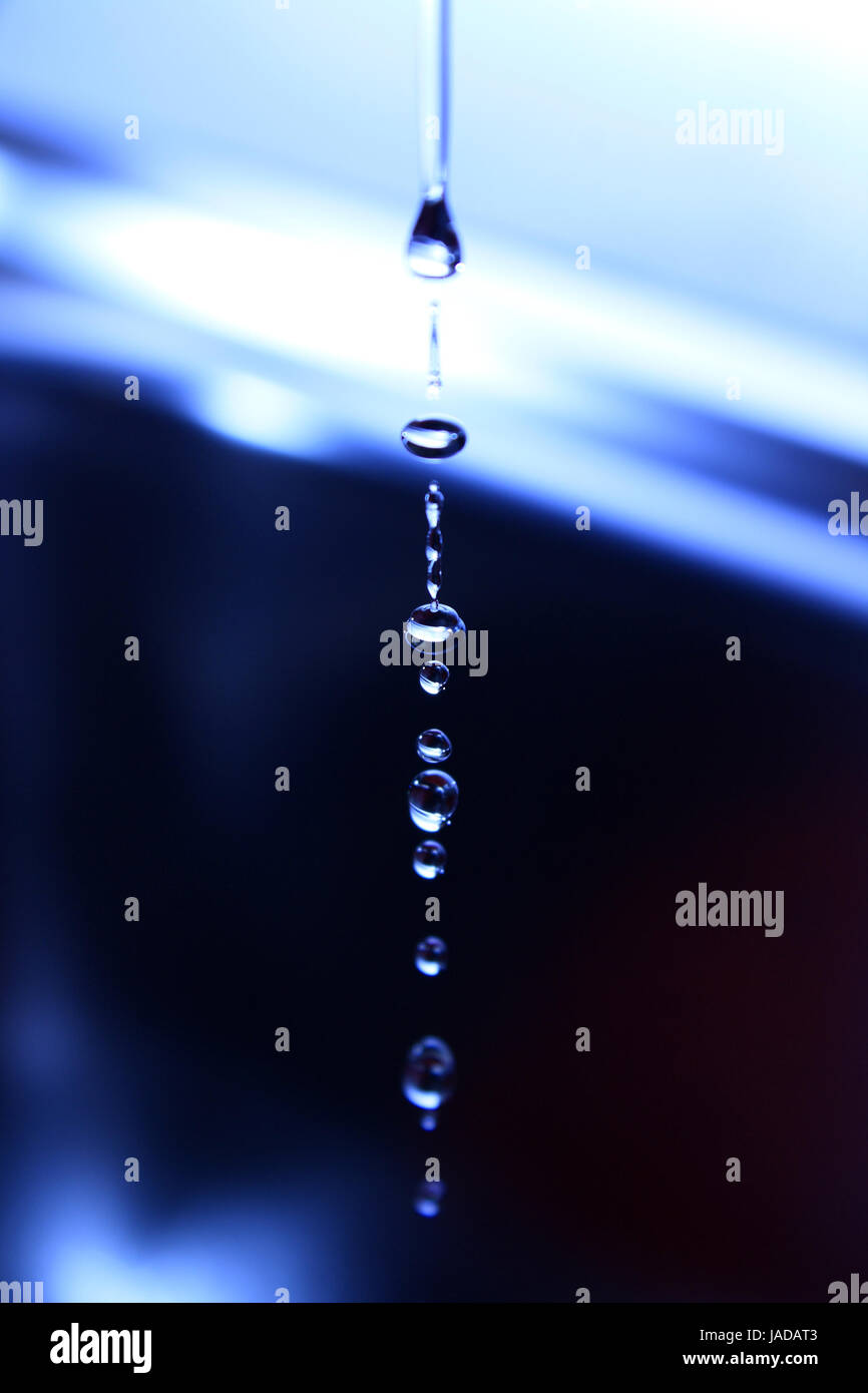 running water with drops Stock Photo - Alamy
