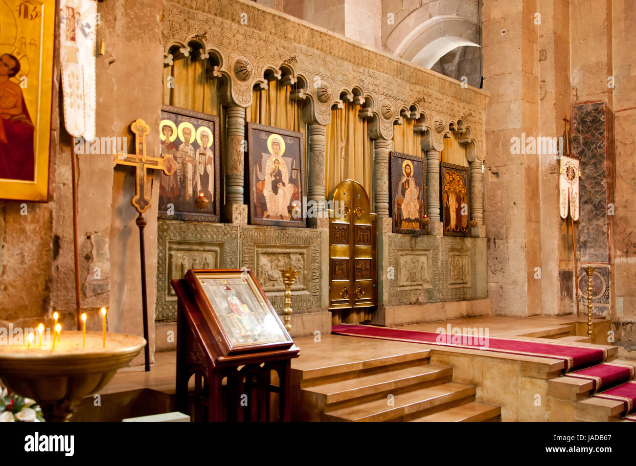 altar in the old historic Catholic Church Stock Photo - Alamy
