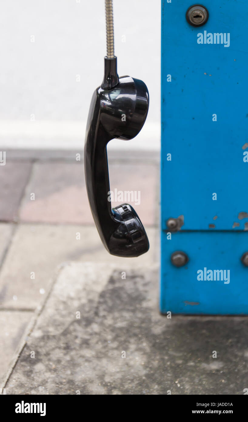 Off hook phone hanging hi-res stock photography and images - Alamy