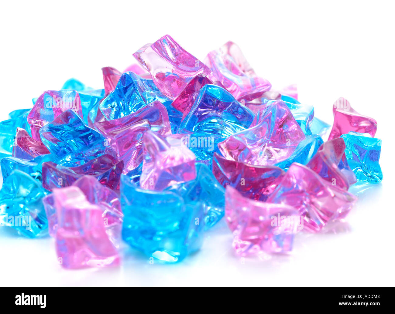 crystal - ice cubes isolated on white background Stock Photo - Alamy