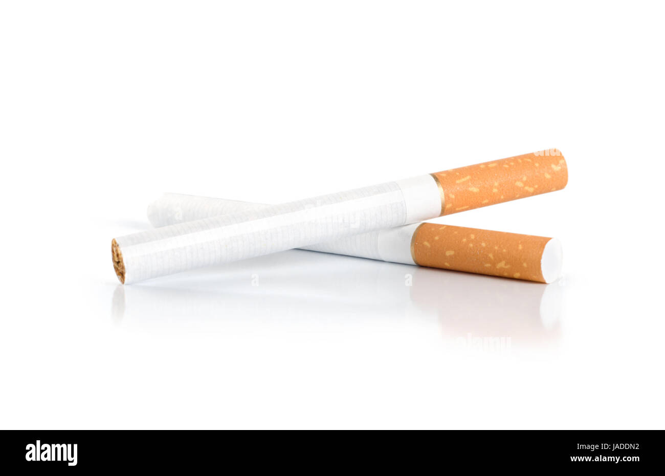 Two cigarettes Isolated on white background (Path Stock Photo - Alamy