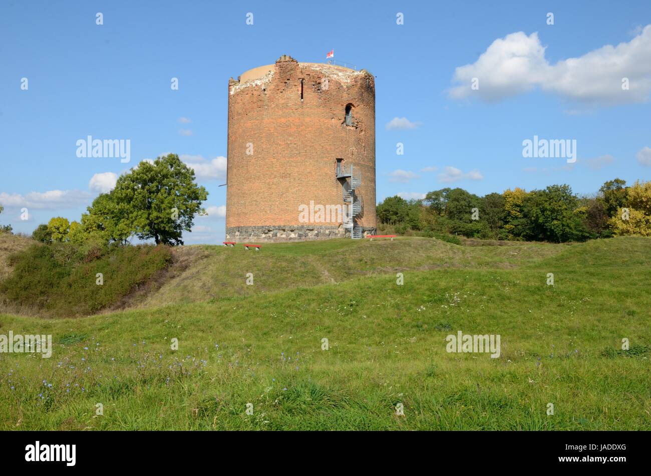 historic tower in stolpe,uckermark Stock Photo - Alamy
