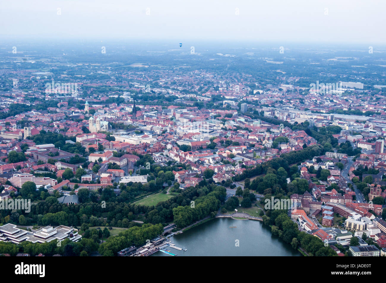 aerial view of the german city Muenster Stock Photo - Alamy