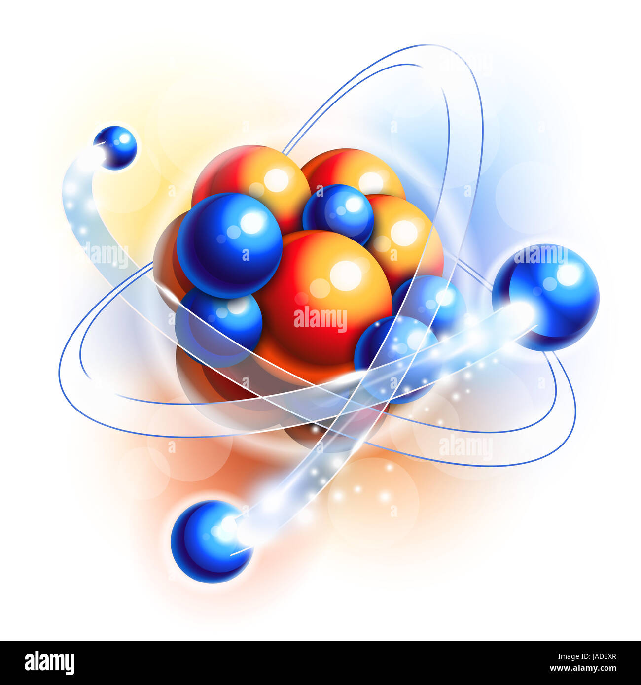 Molecule, atoms and particles in motion Stock Photo - Alamy