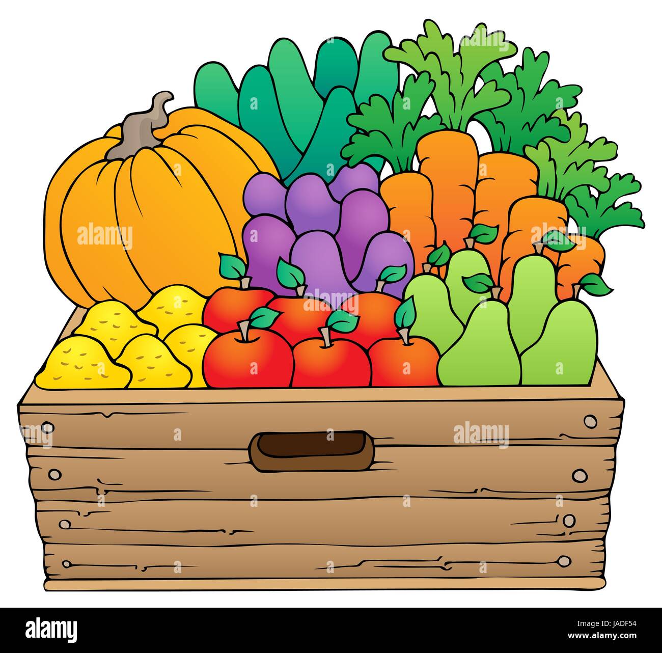 Farm products theme image 1 - picture illustration Stock Photo - Alamy