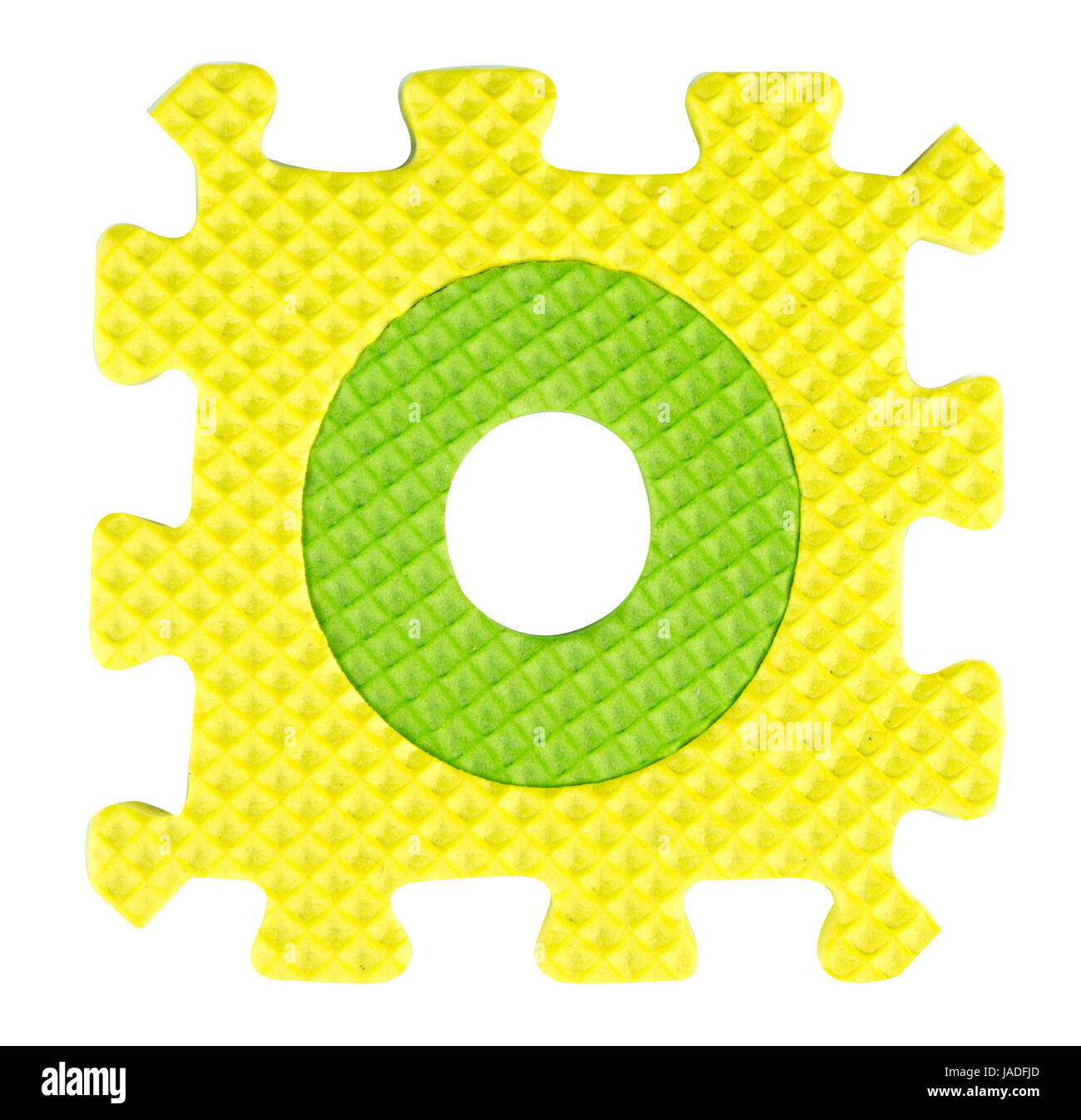 O letter, Alphabet puzzle isloated on white background , with clipping ...