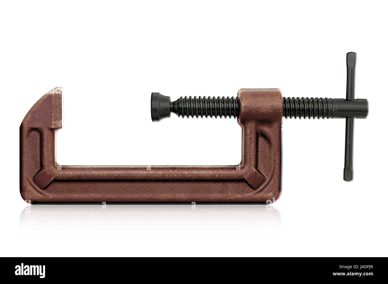 horizontal hand vise c-clamp for industrial use. (with clipping work ...