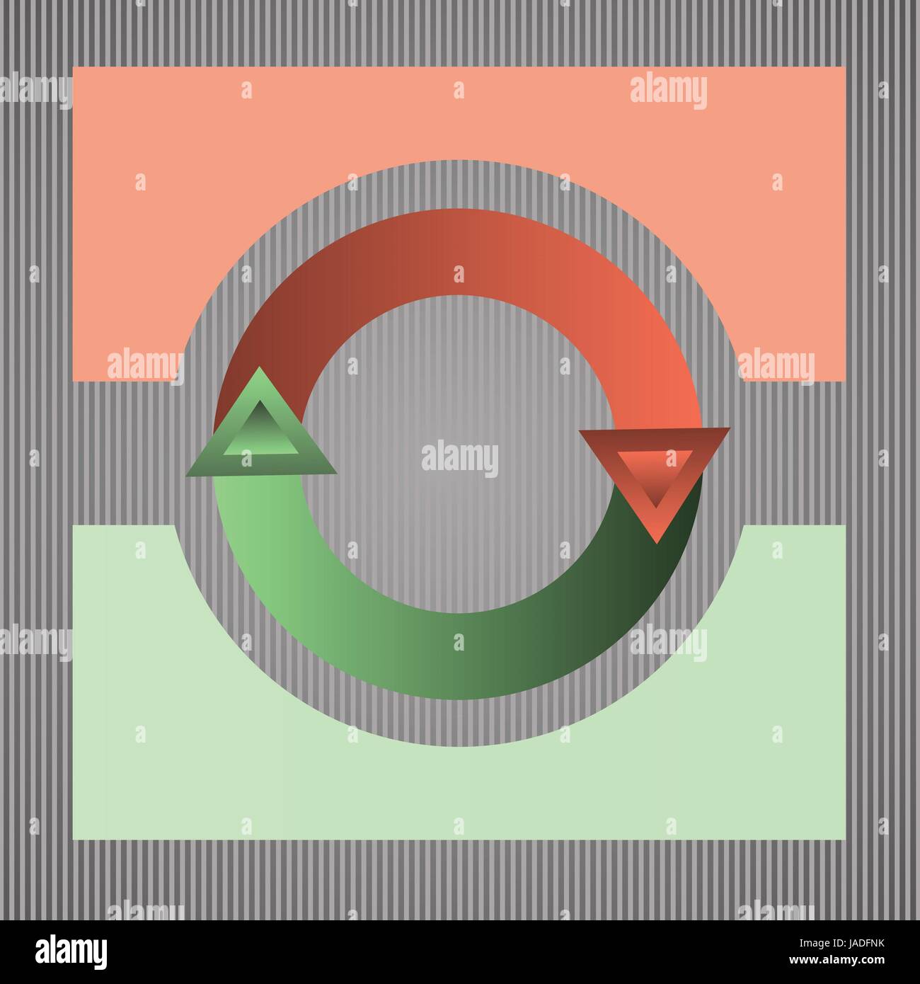 colorful illustration with abstract business circle for your design ...