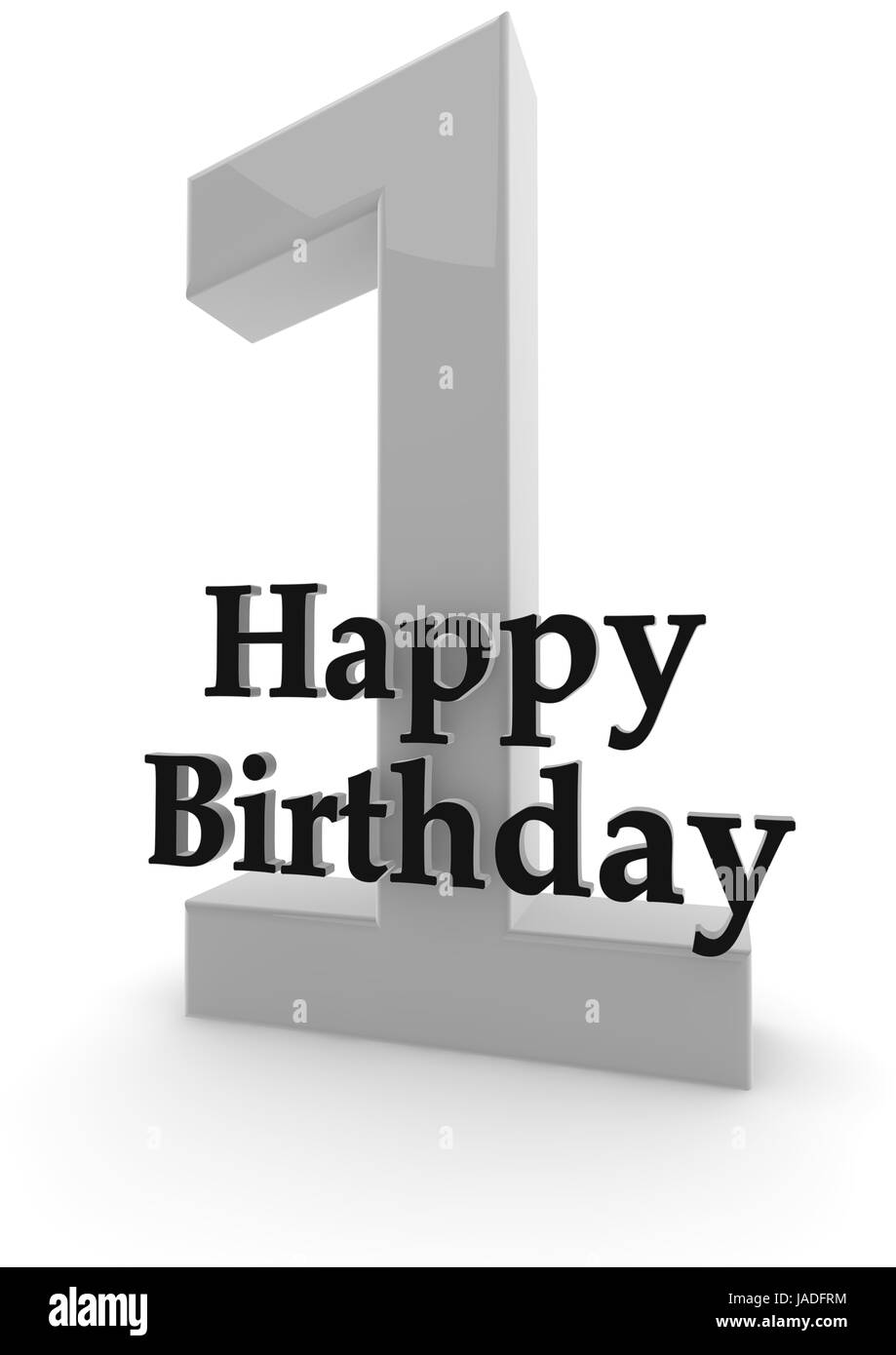 Happy Birthday with the age Stock Photo - Alamy