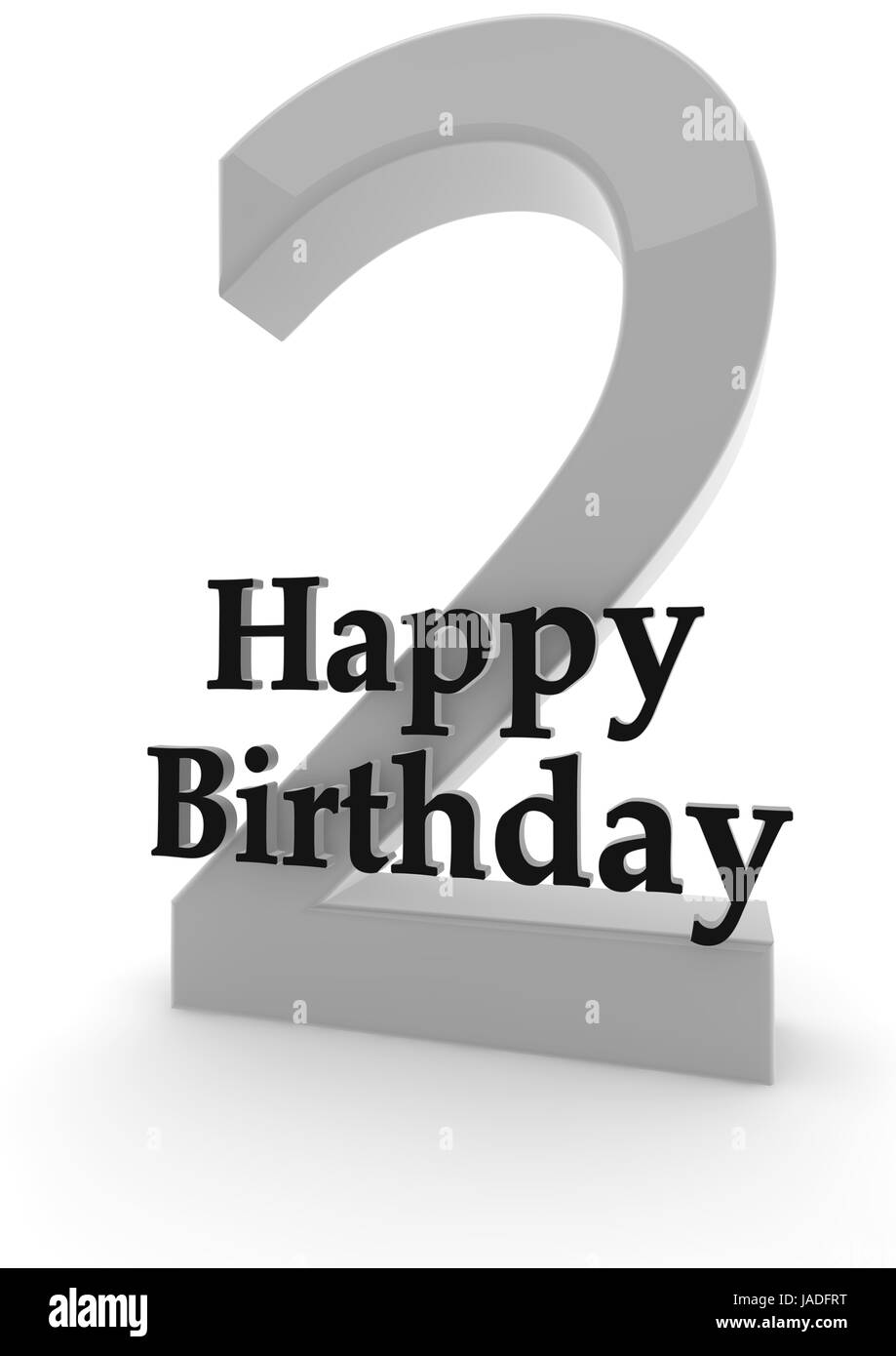 Happy Birthday with the age Stock Photo - Alamy
