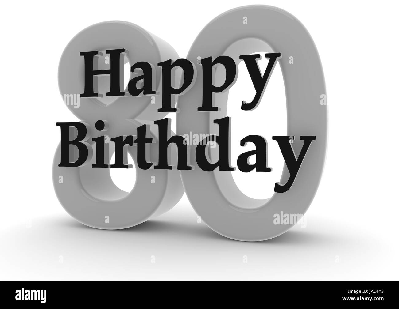 Happy Birthday with the age Stock Photo - Alamy