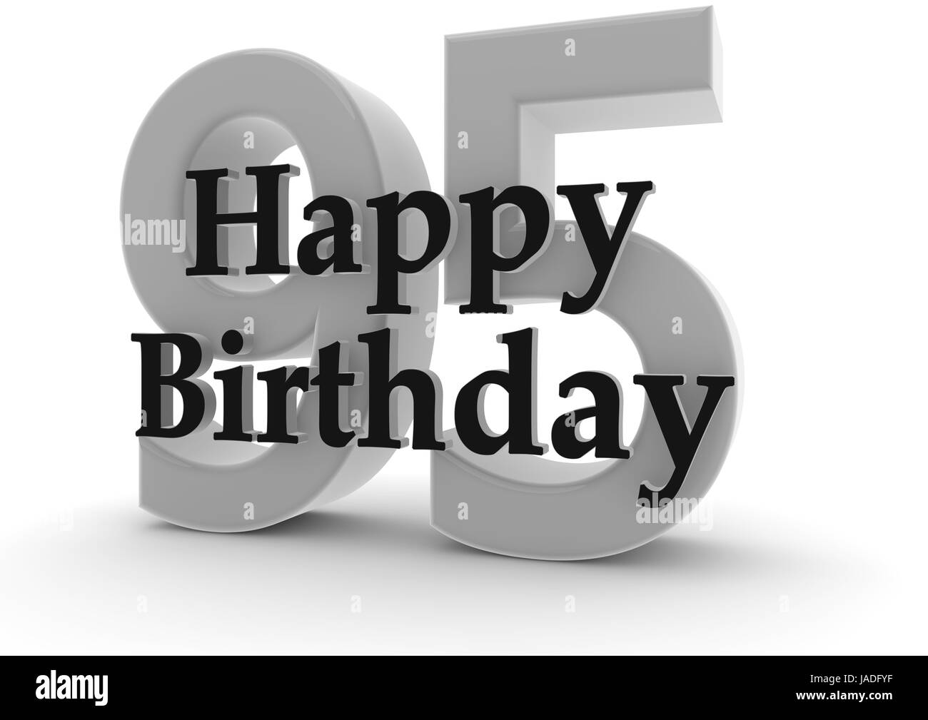 Happy Birthday with the age Stock Photo - Alamy