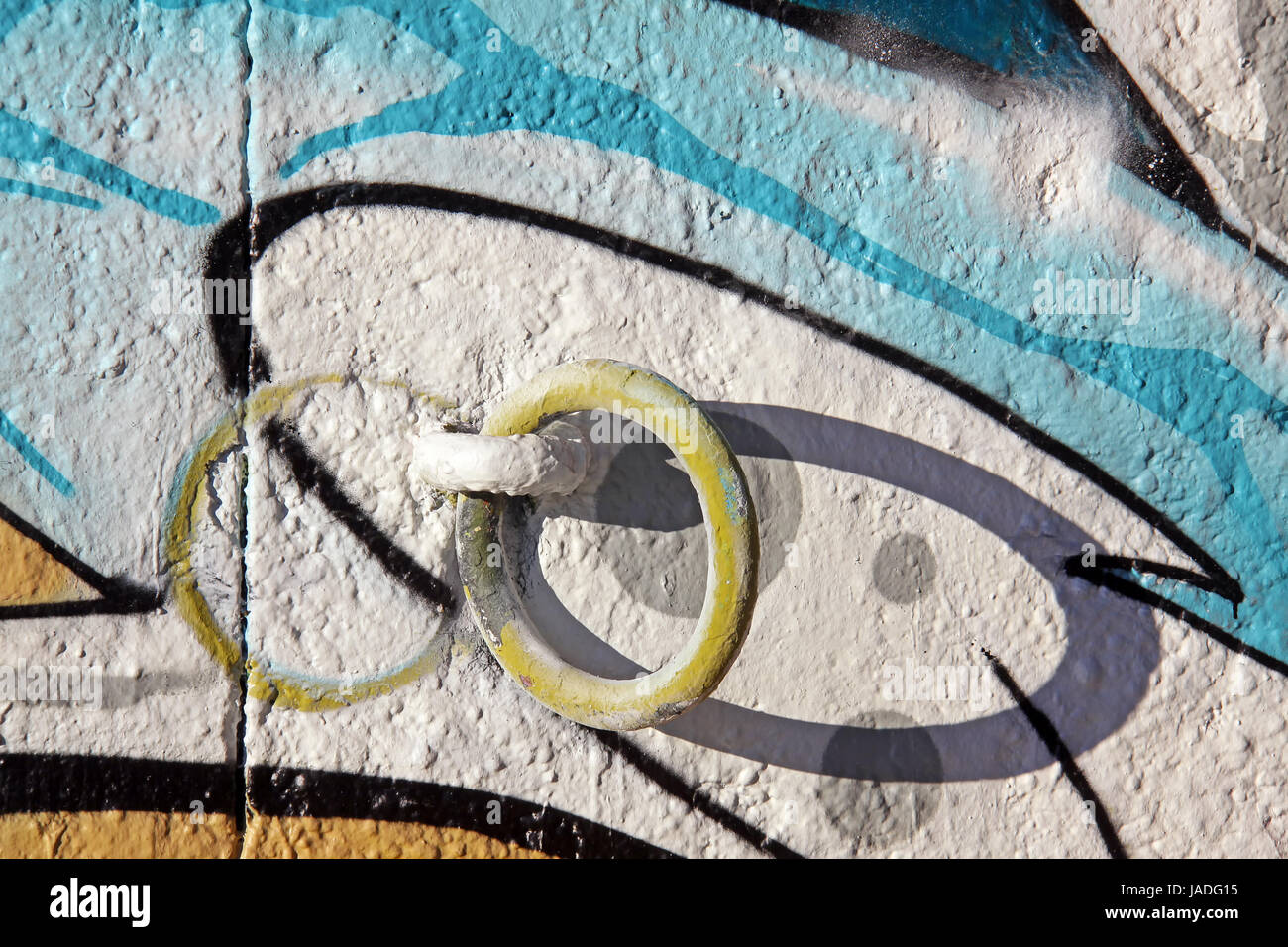 ring in front of graffiti Stock Photo - Alamy