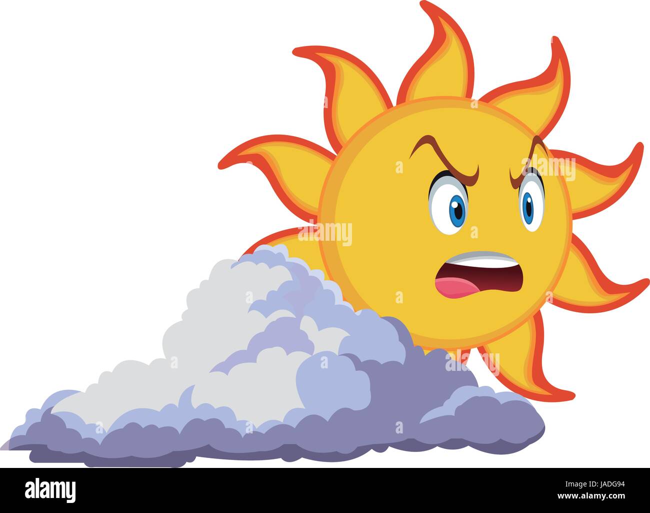 Angry sunset Stock Vector Images - Alamy