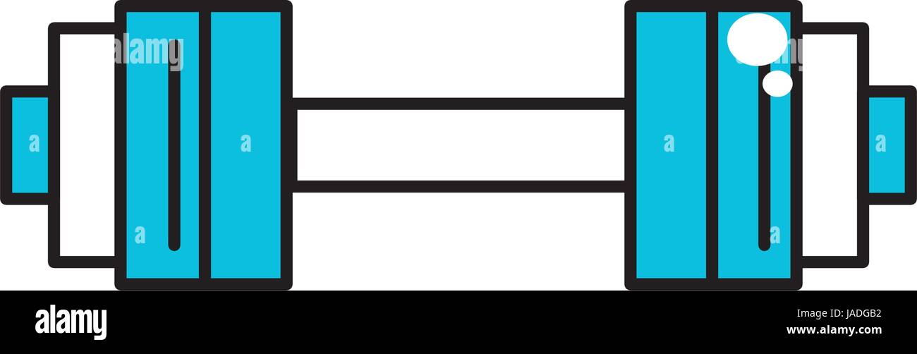 dumbbell instrument to do exercise in the gym Stock Vector Image & Art ...