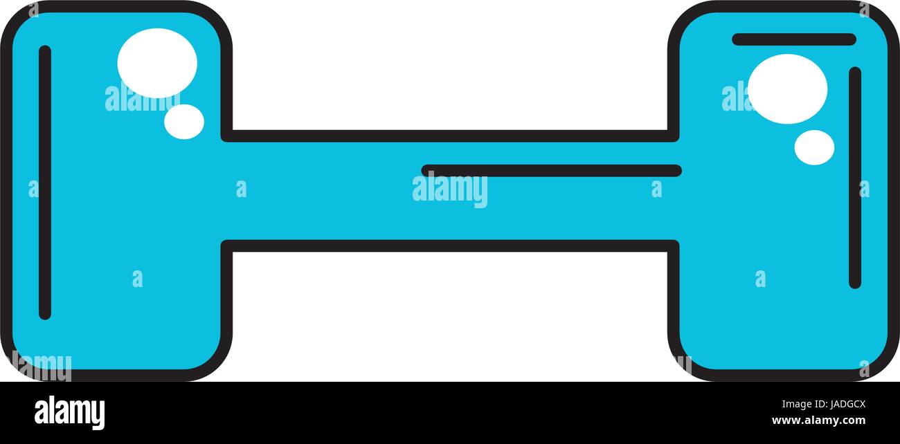 dumbbell instrument to do exercise in the gym Stock Vector Image & Art ...