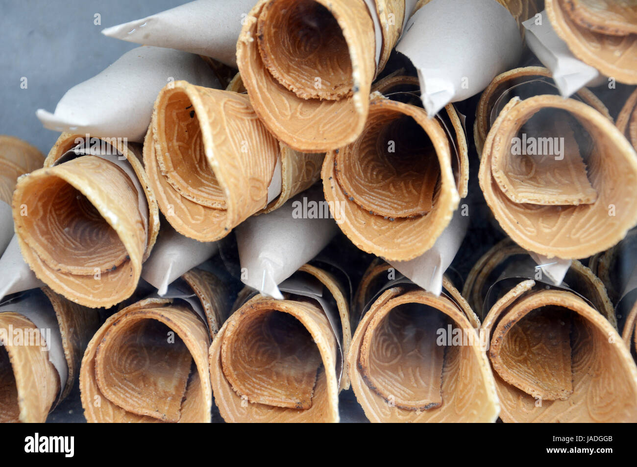 cracker ice cream cone Stock Photo - Alamy
