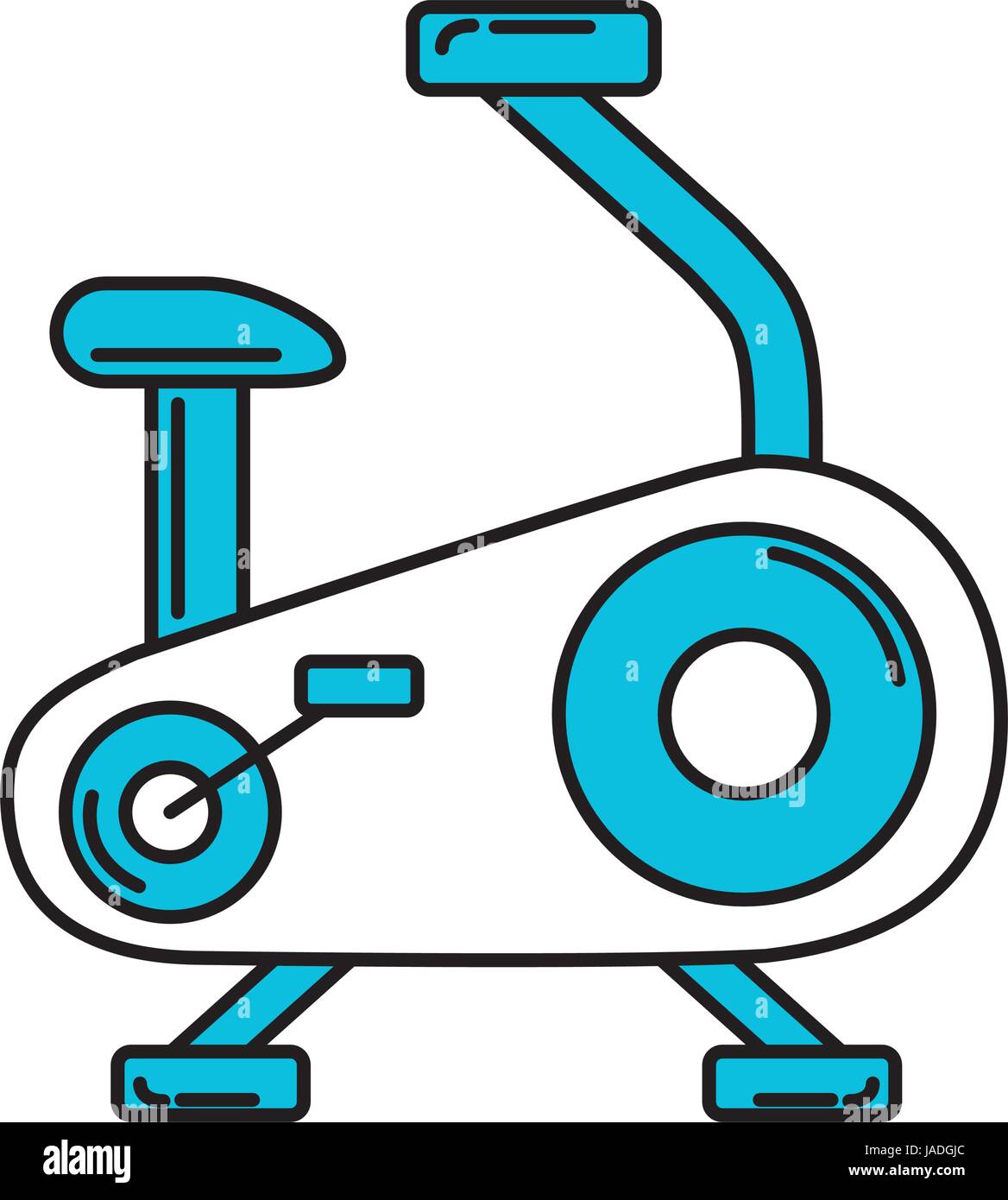 bike machine to do exercise and healthy lifestyle Stock Vector Image ...