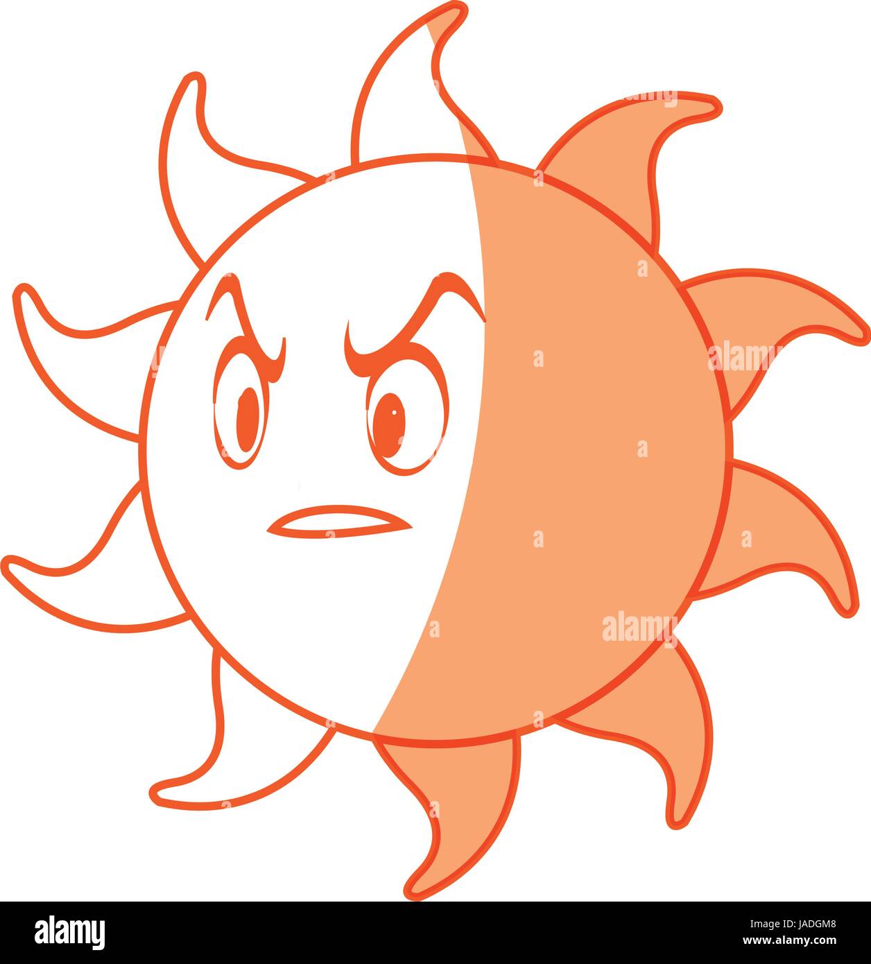 smiling funny cartoon sun with Stock Vector Image & Art - Alamy