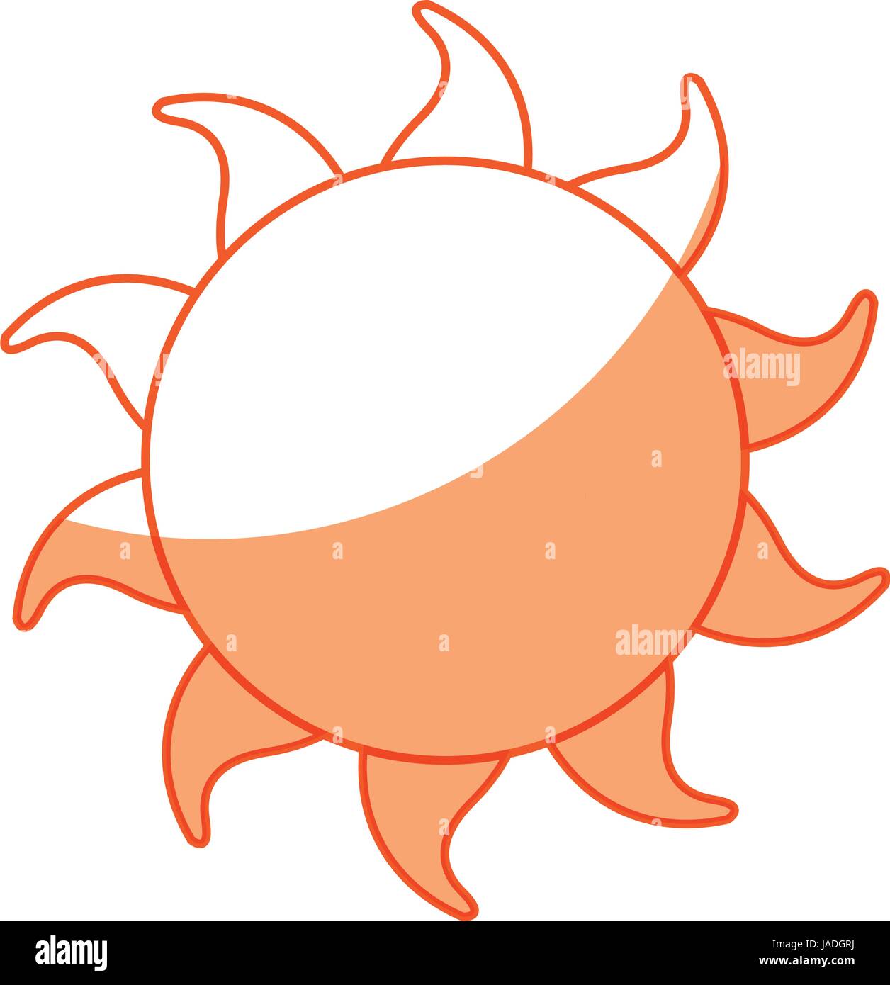 sun summer weather heat icon Stock Vector Image & Art - Alamy