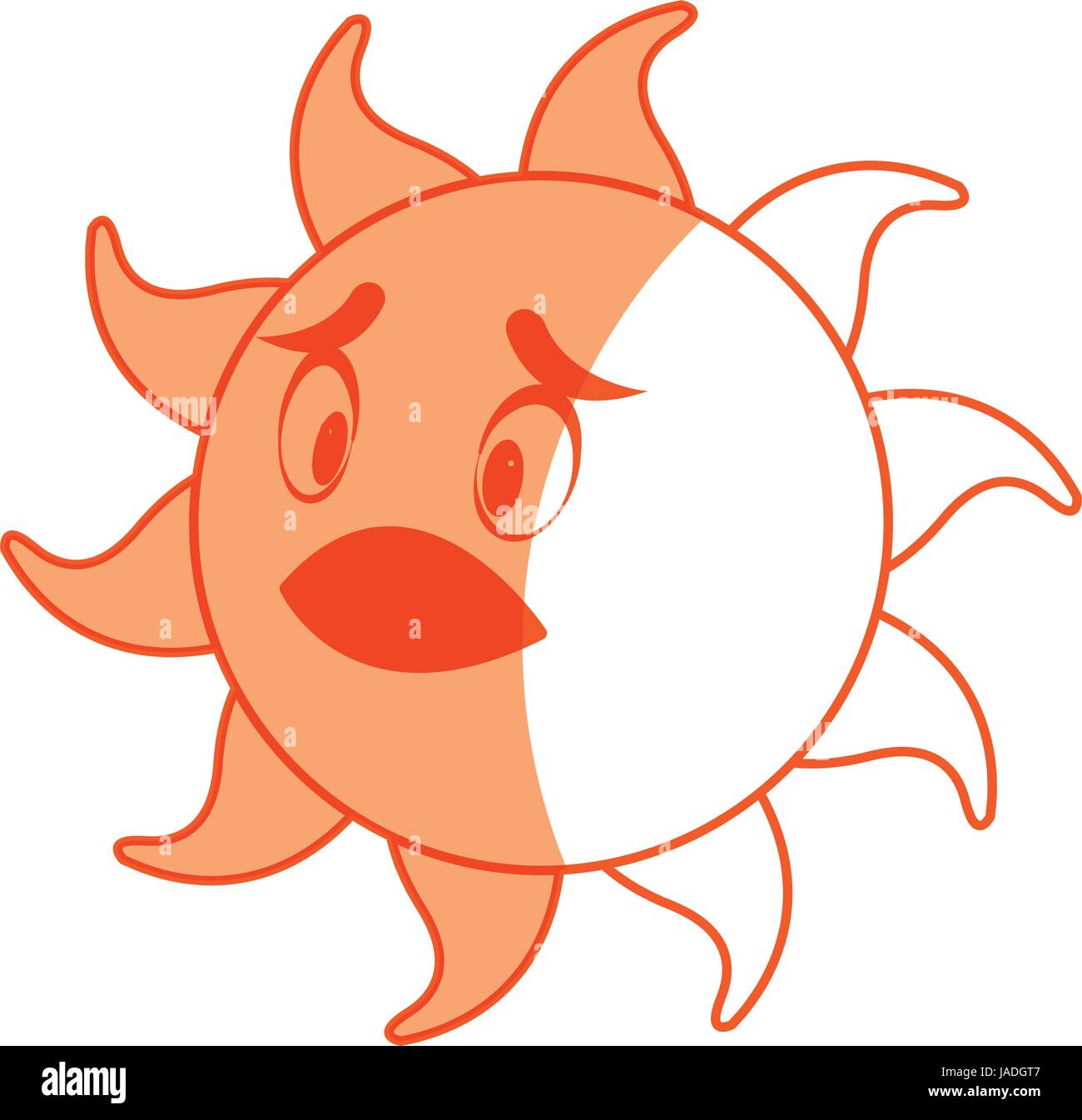 smiling funny cartoon sun with Stock Vector Image & Art - Alamy