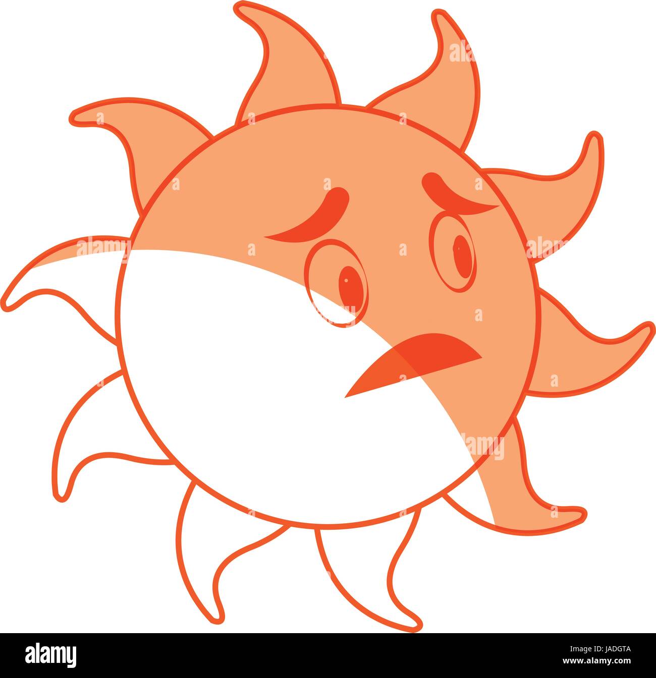smiling funny cartoon sun with Stock Vector Image & Art - Alamy