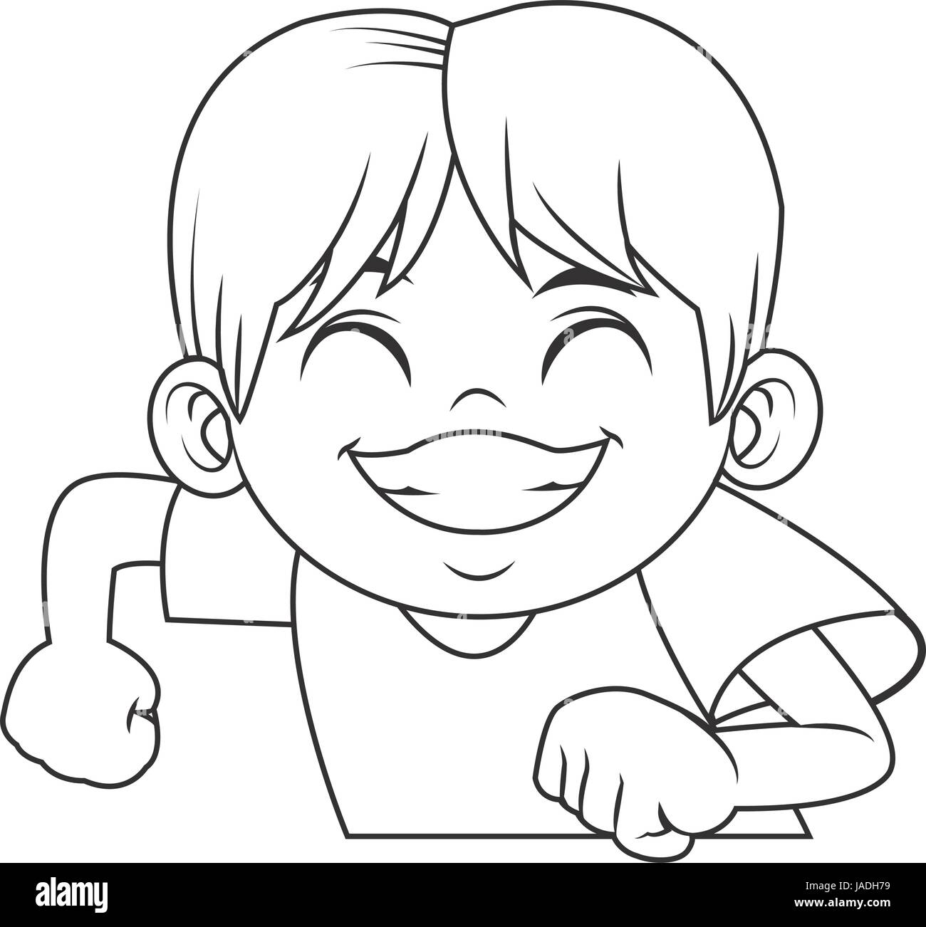 Cartoon boy emotion expression friendly hi-res stock photography and ...