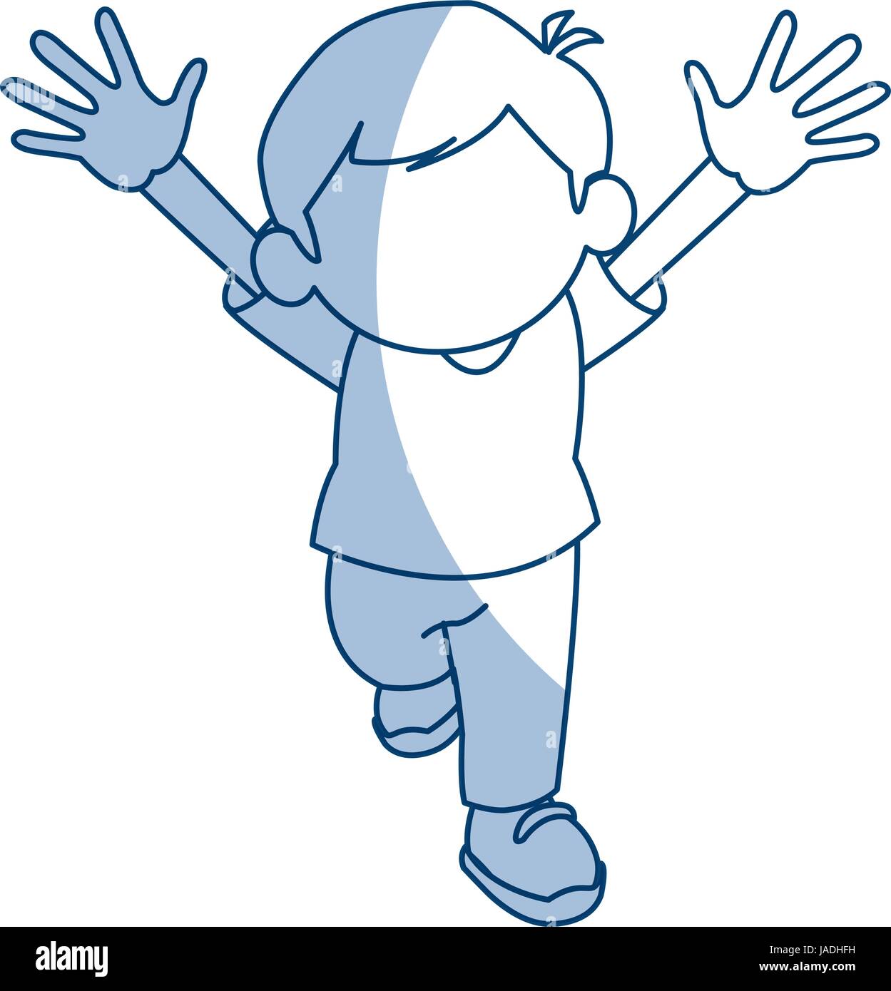 cute boy character comic young happy icon Stock Vector Image & Art - Alamy