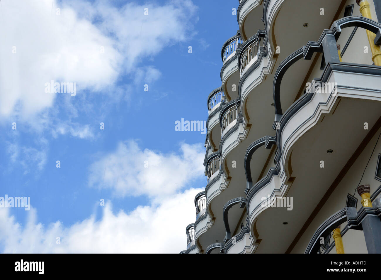 ranks of the balcony on a building Stock Photo - Alamy