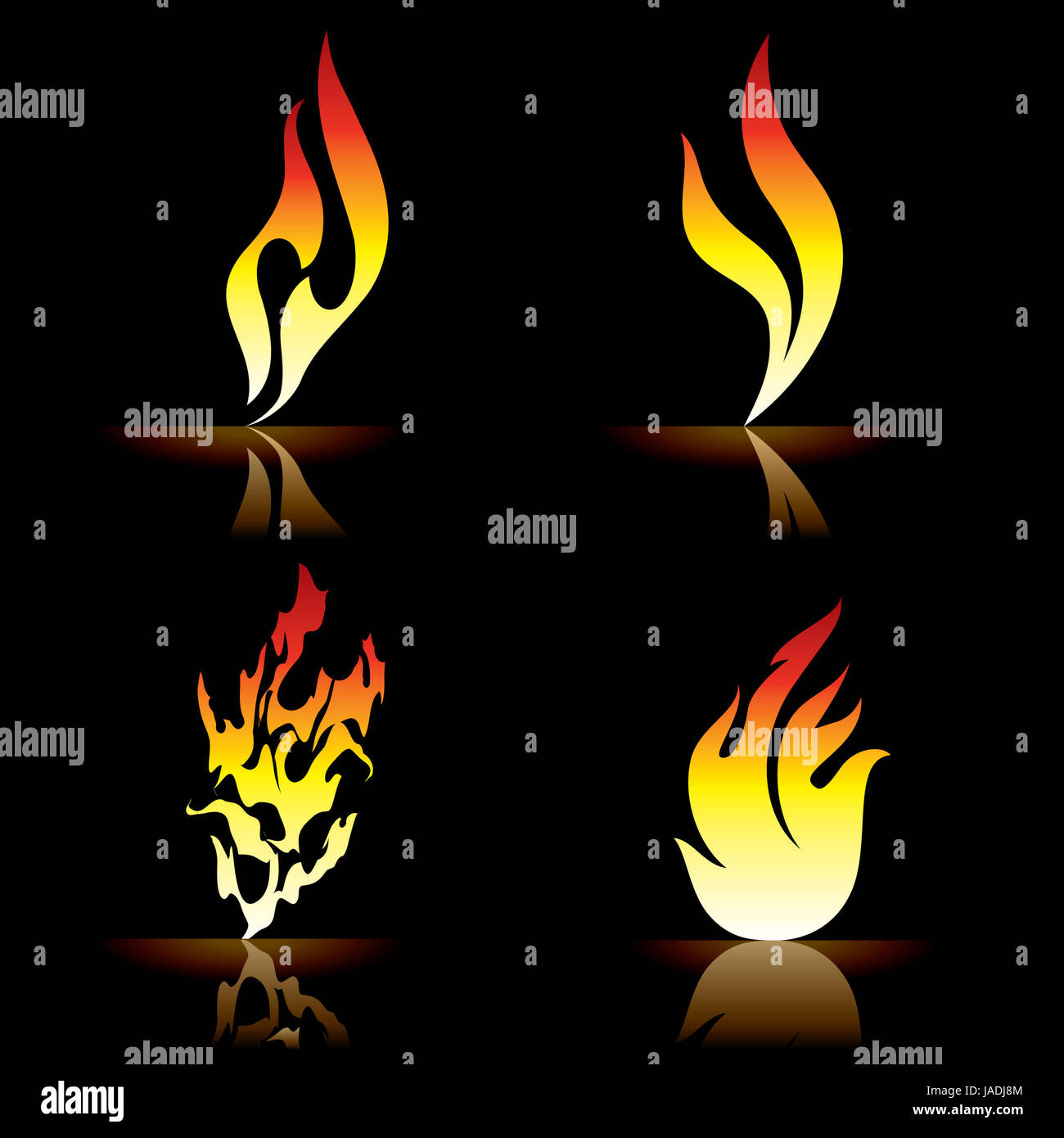 Fire Icons Collection Original Vector Illustration Stock Photo - Alamy