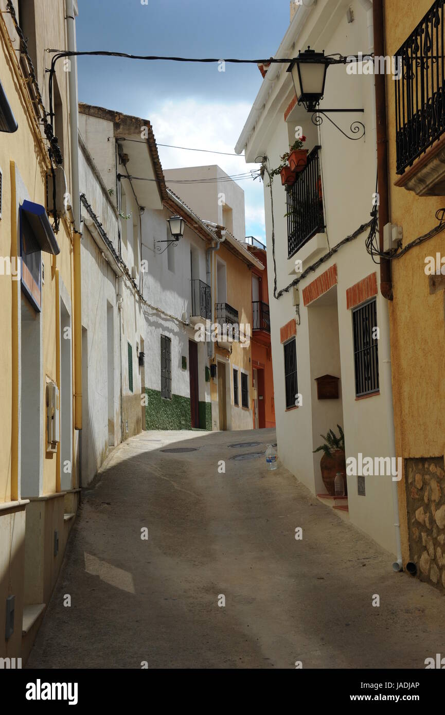 village in bolulla,spain,alicante Stock Photo - Alamy