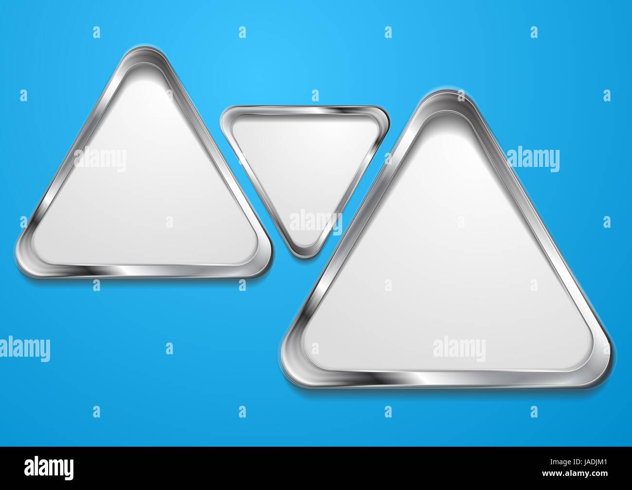Abstract triangle shapes with silver frame. Vector background eps 10 ...