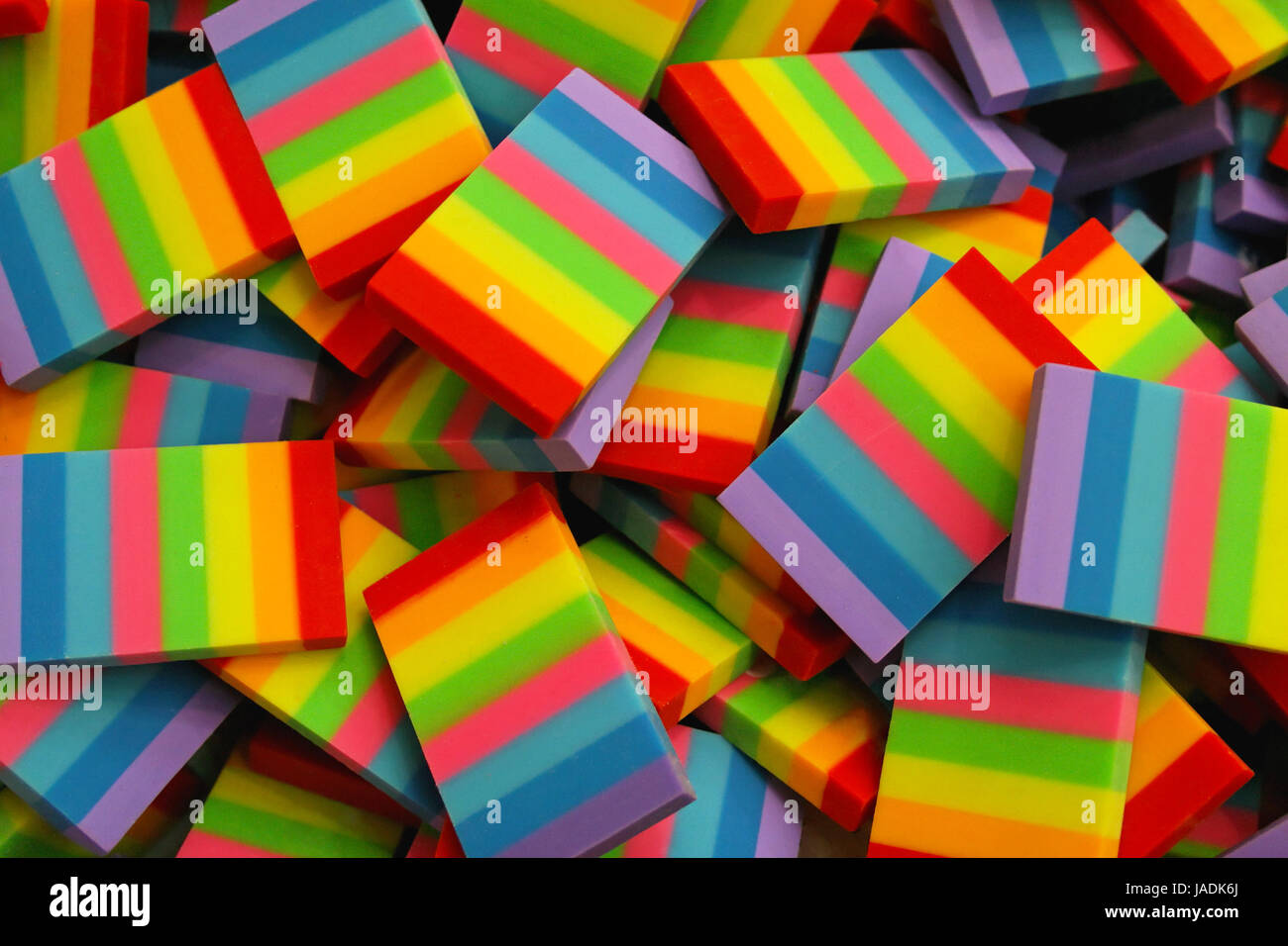 Multi colored flag of the colors of the rainbow spectrum Stock Photo ...