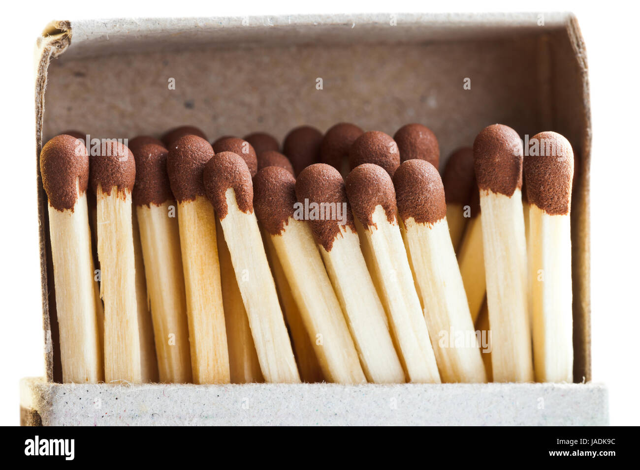 matches in cardboard matchbox close up Stock Photo - Alamy