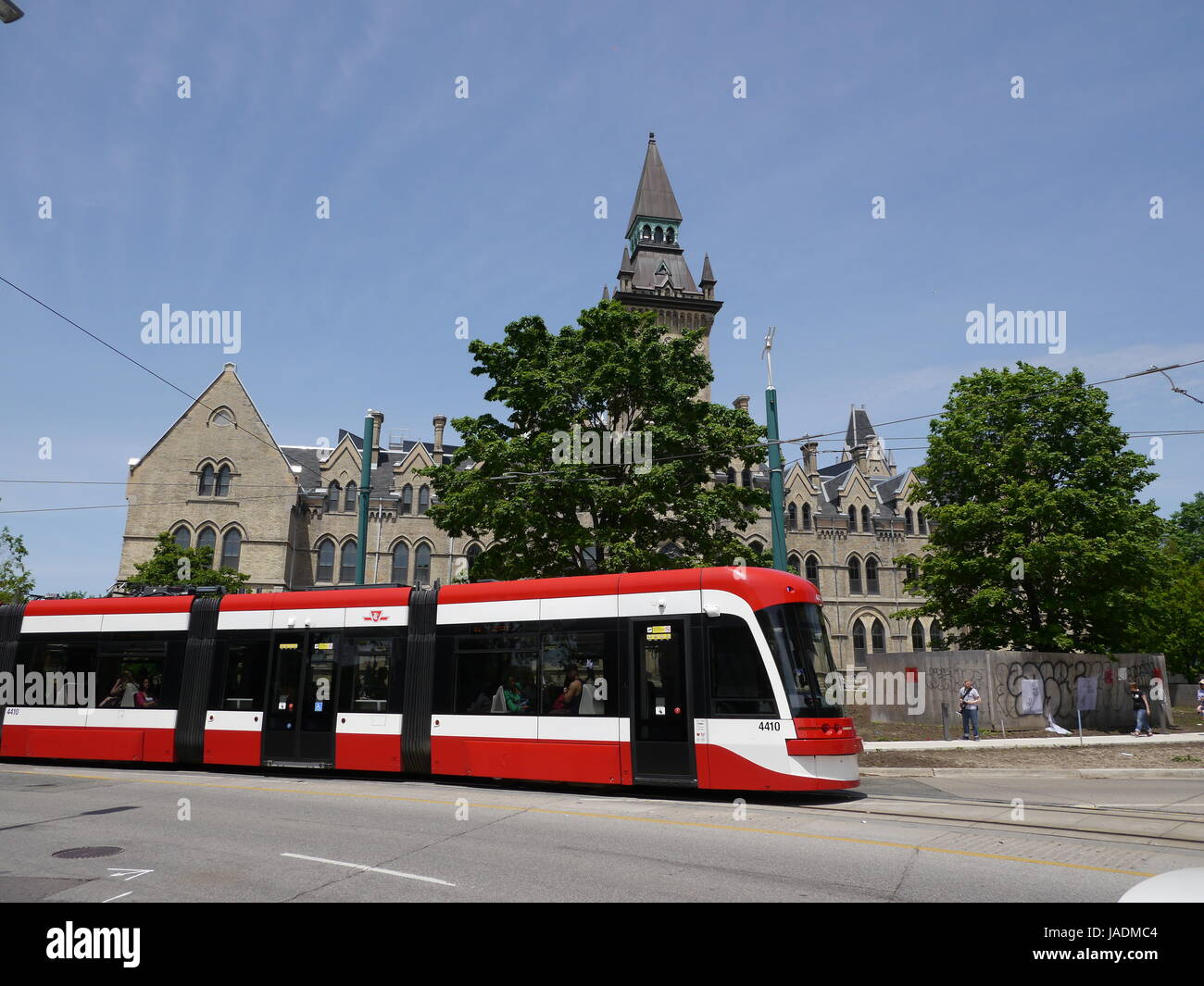 Streamlined modern trams in Toronto Stock Photo - Alamy