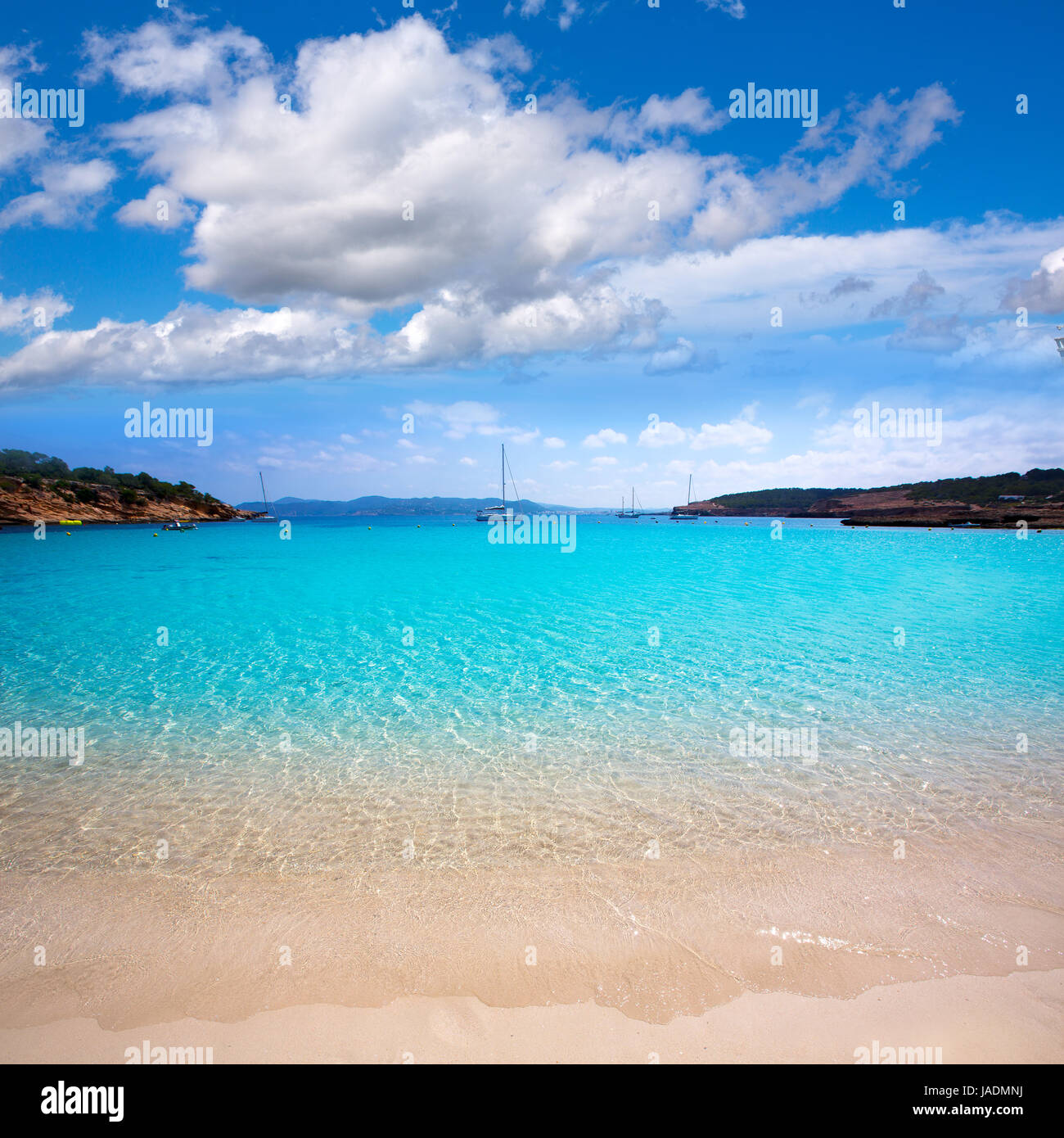 Ibiza cala bassa beach turquoise hi-res stock photography and images ...