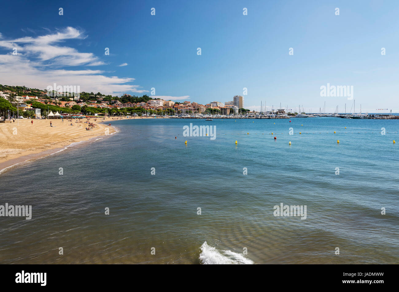 Town sainte maxime beach hi-res stock photography and images - Alamy