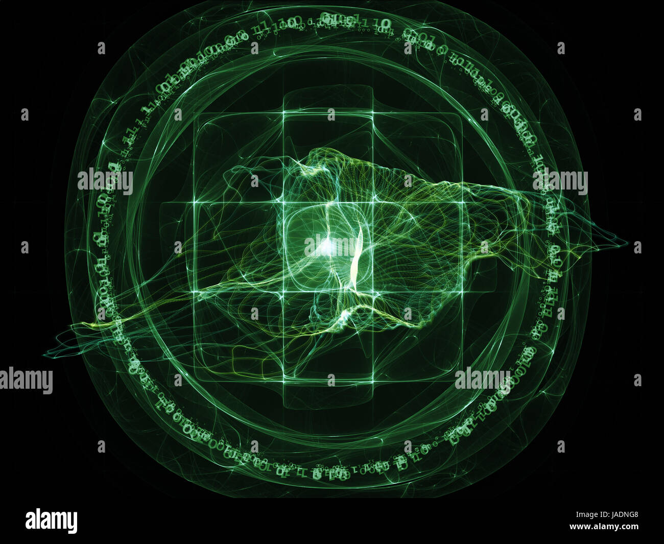 Number in Space series. Composition of numbers, fractal textures and ...