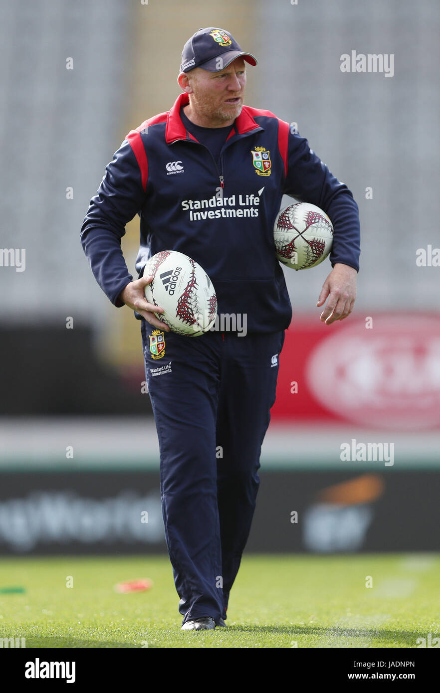 British & Irish Lions kicking coach Neil Jenkins during the kickers ...