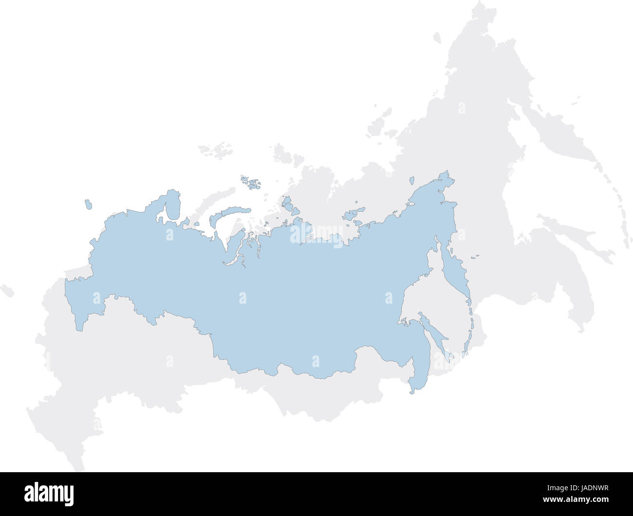 Russia geo map Cut Out Stock Images & Pictures - Alamy