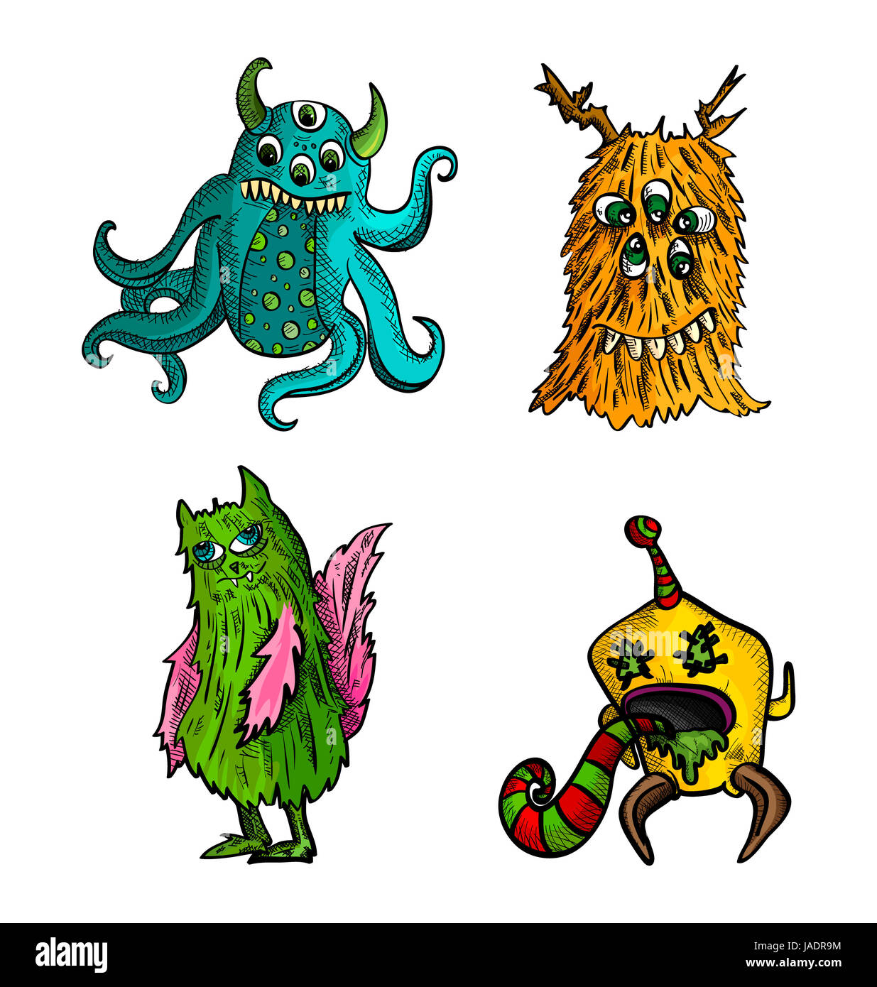 Weird Scary Cartoon Creatures