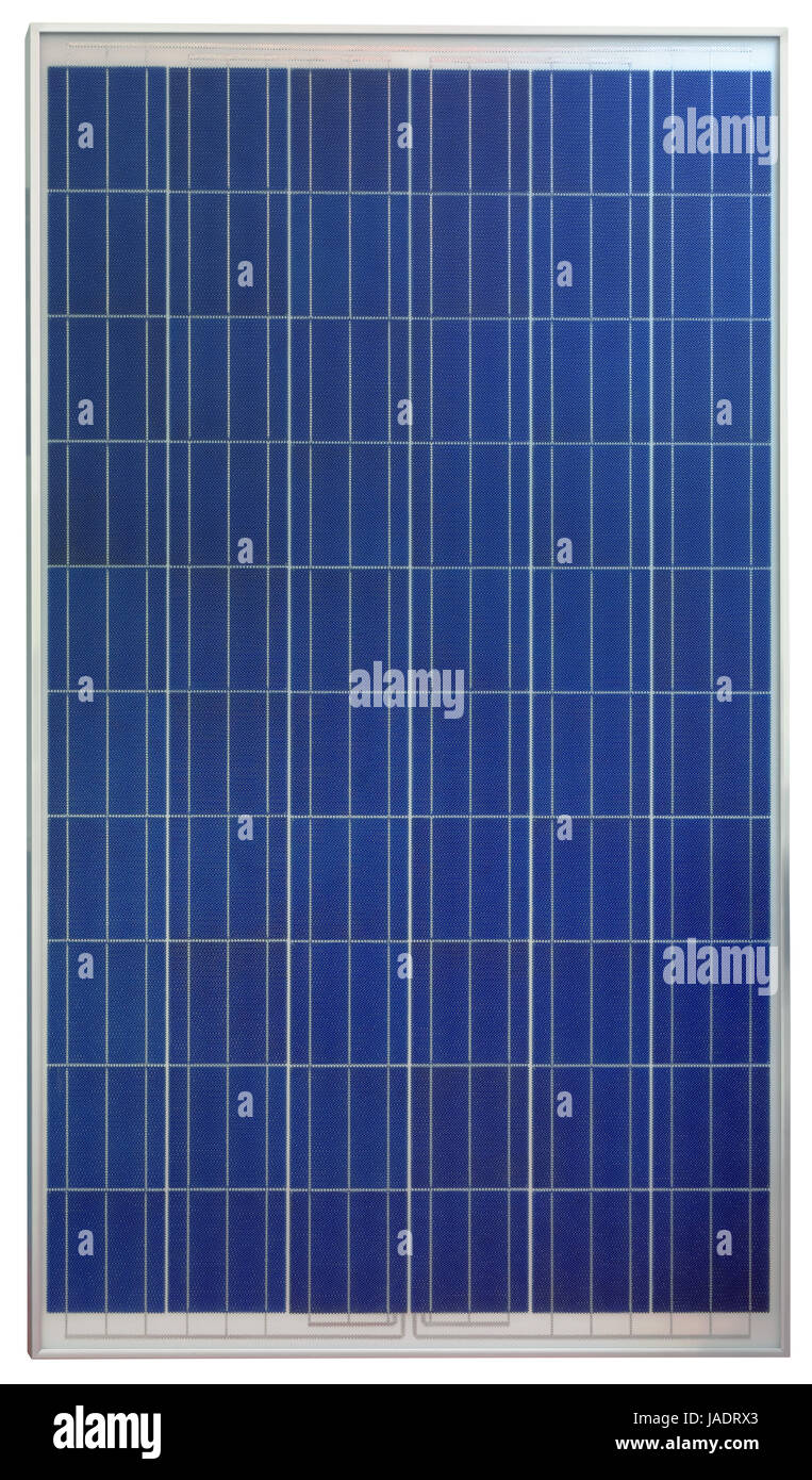 Photovoltaic Solar Panel Isolated on White Background Stock Photo - Alamy