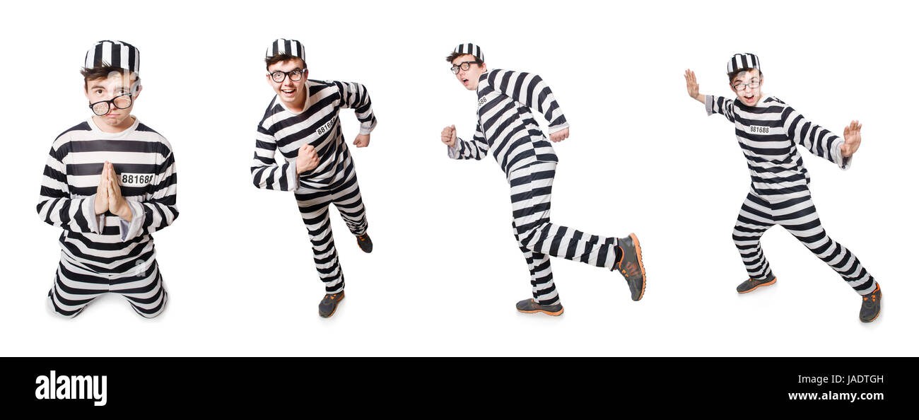 Funny prison inmate in concept Stock Photo - Alamy