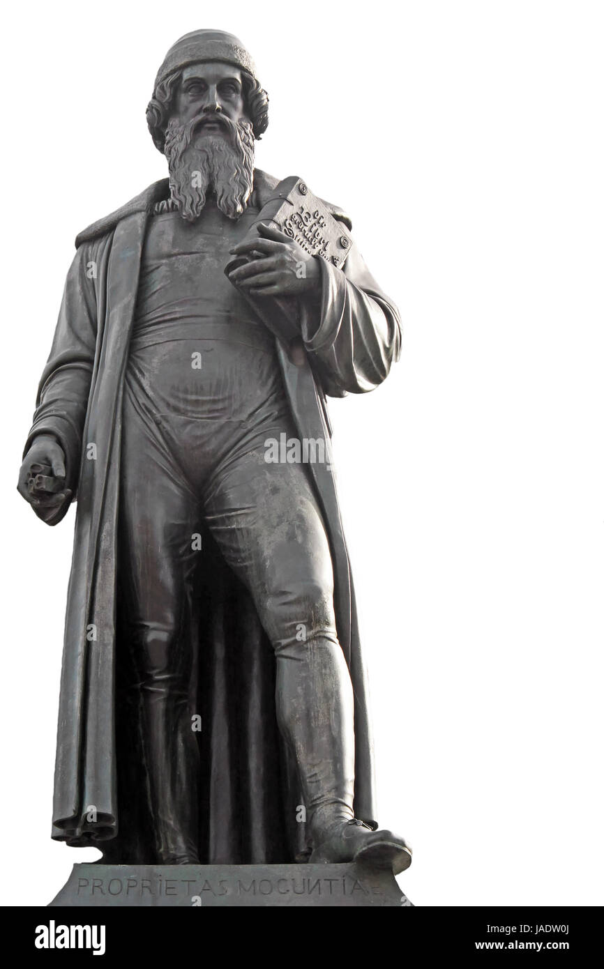 Gutenberg bronzestatue hi-res stock photography and images - Alamy
