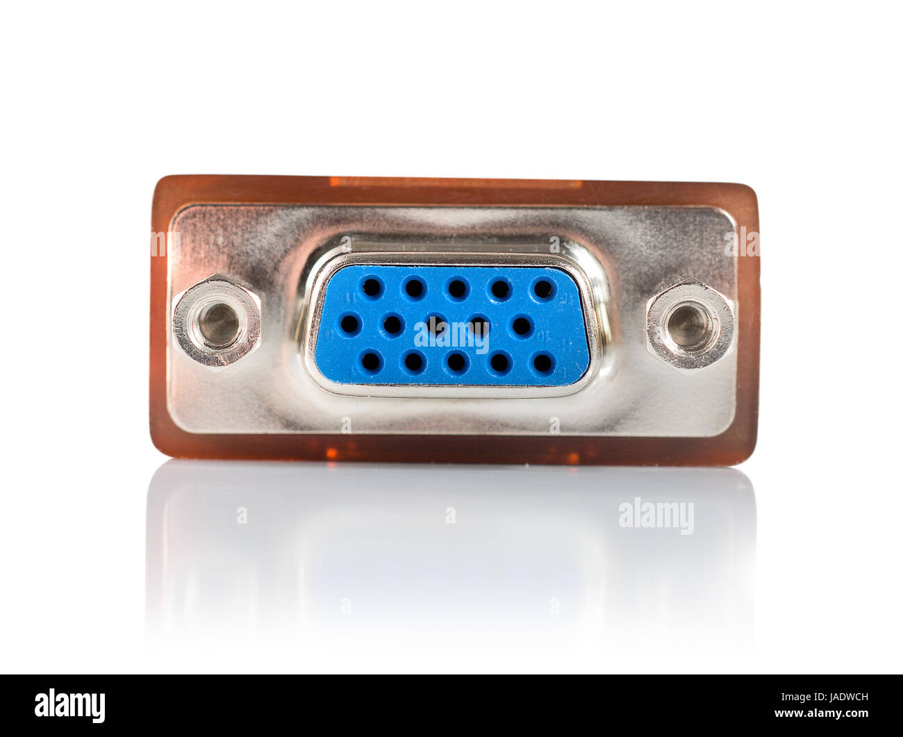 Monitor connector isolated on a white background Stock Photo - Alamy