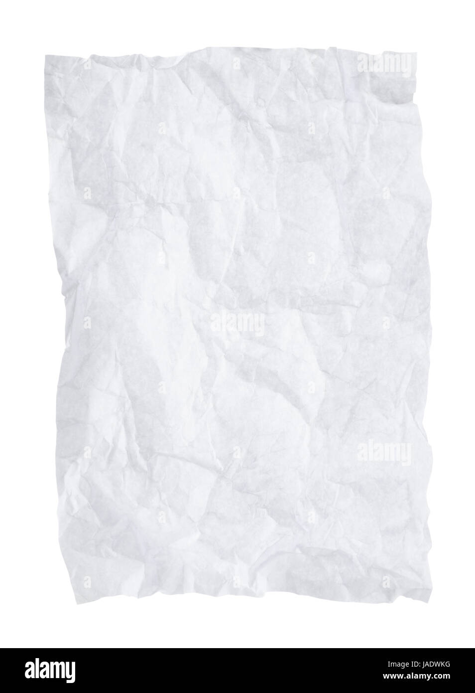 Crumpled paper isolated on a white background Stock Photo - Alamy
